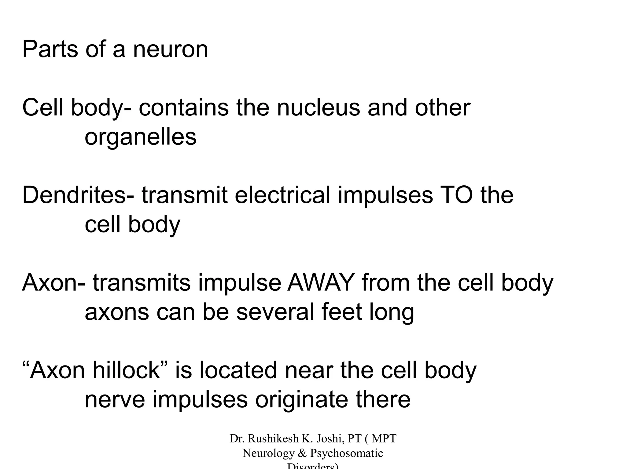 Neuron - Overview of Nervous system | PPT