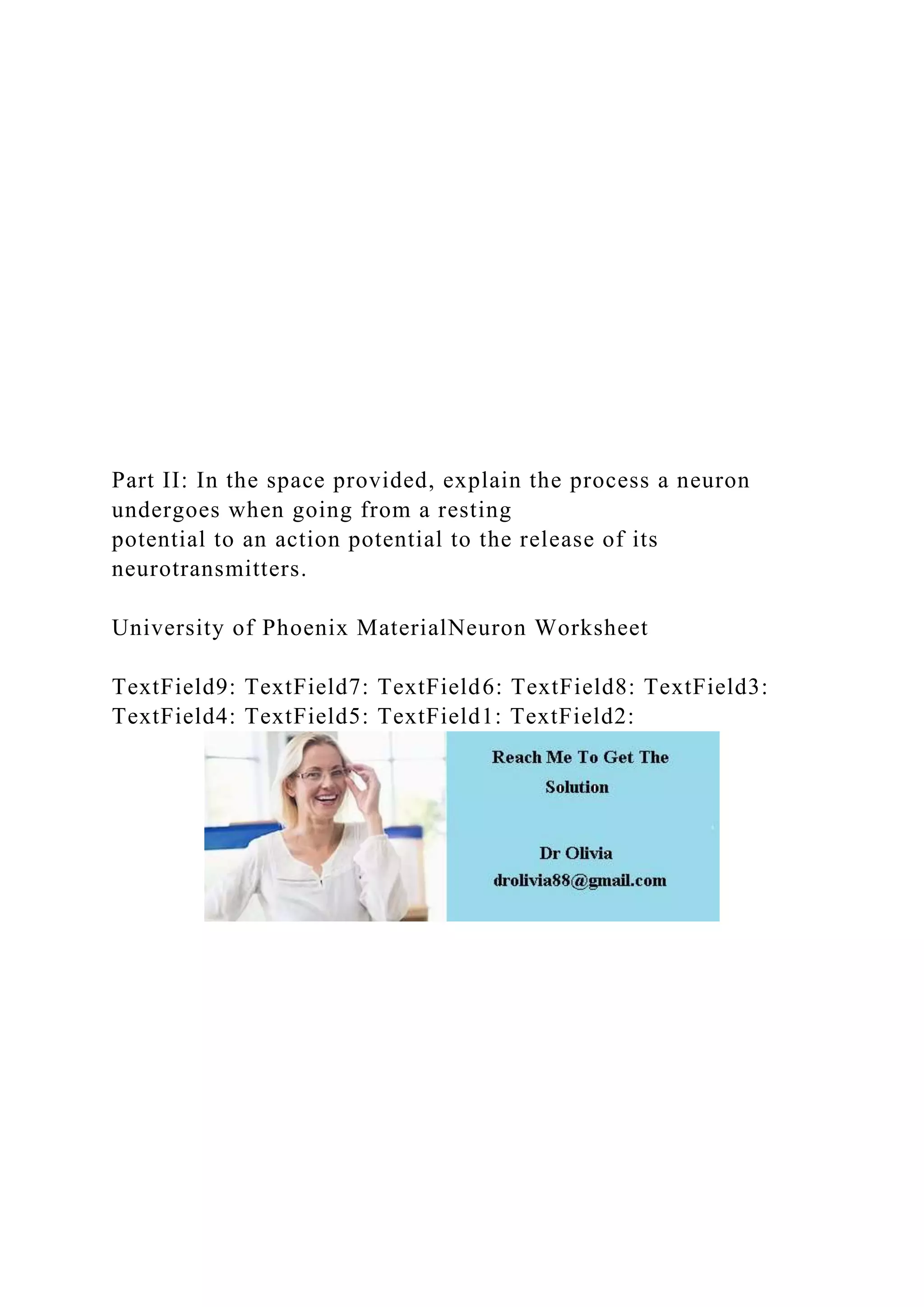 Neuron Worksheet PSYCH630 Version 1 1 University .docx