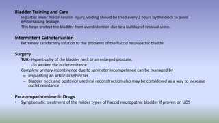 Neuropathic bladder disorders | PPTX