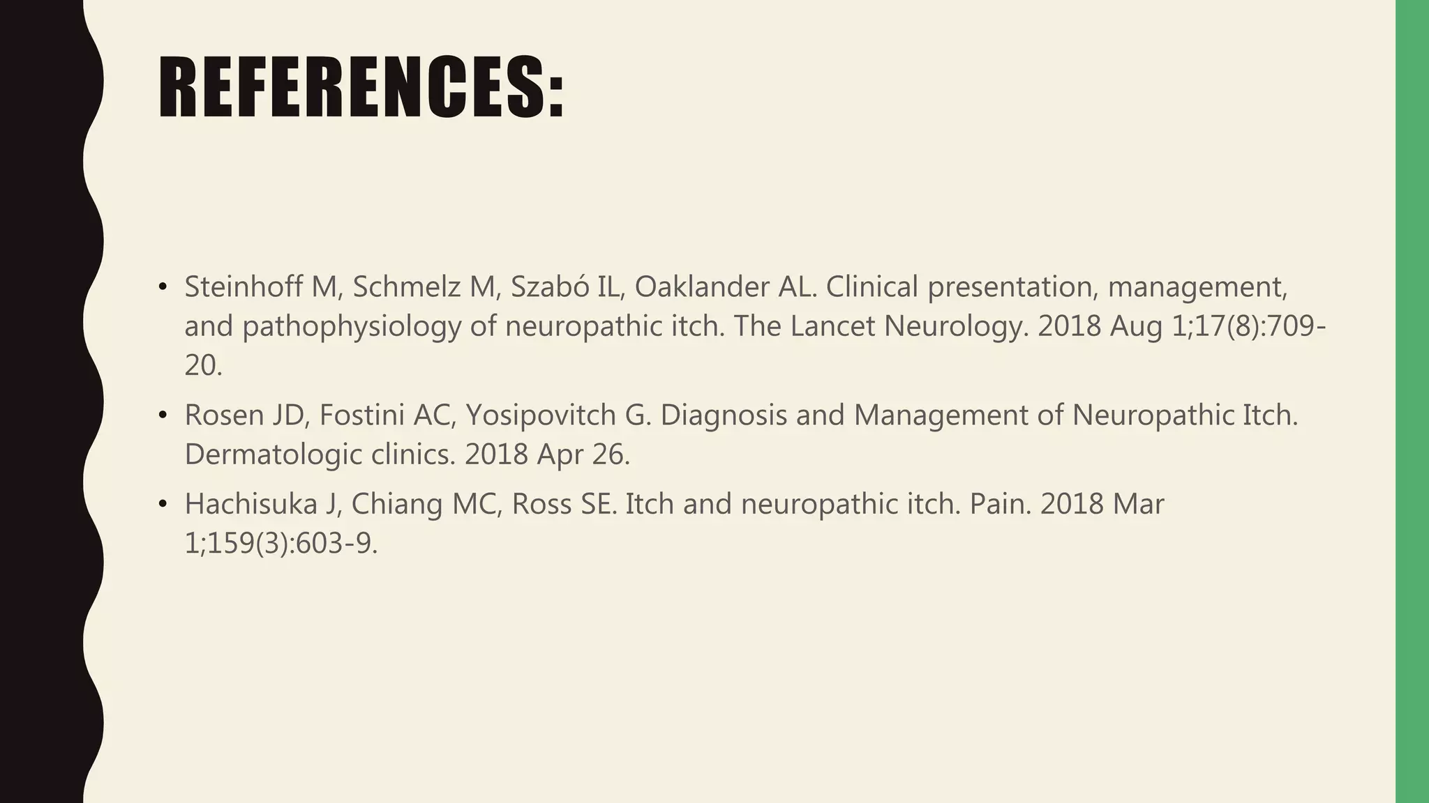 Neuropathic Itch | PPTX