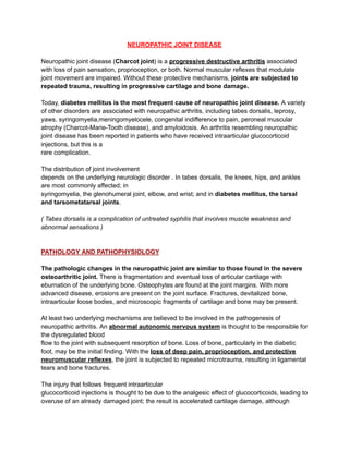 NEUROPATHIC JOINT DISEASE - Important Points.pdf