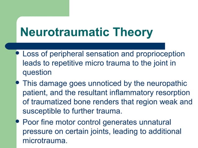 Neuropathic (Charcots) joints | PPT