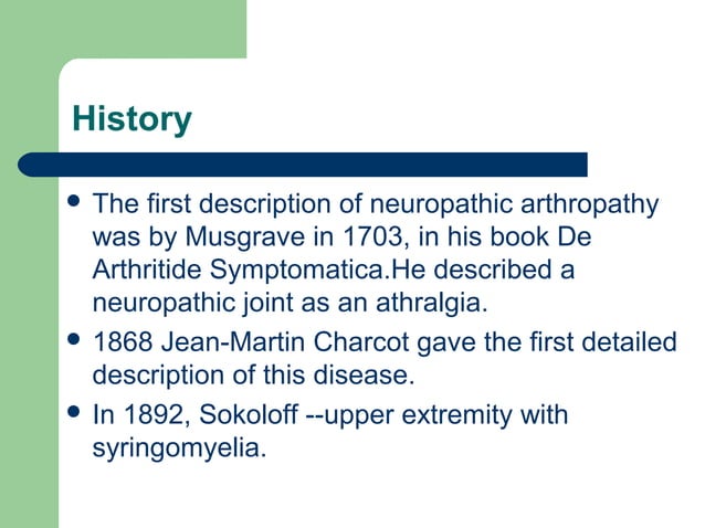 Neuropathic (Charcots) joints | PPT