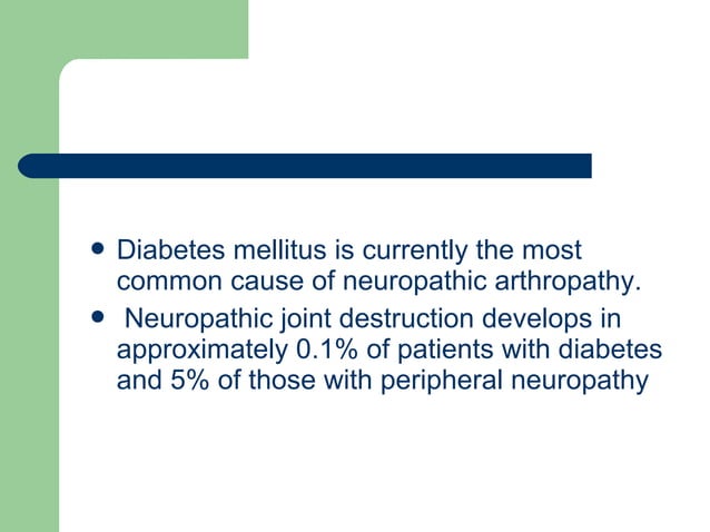 Neuropathic (Charcots) joints | PPT
