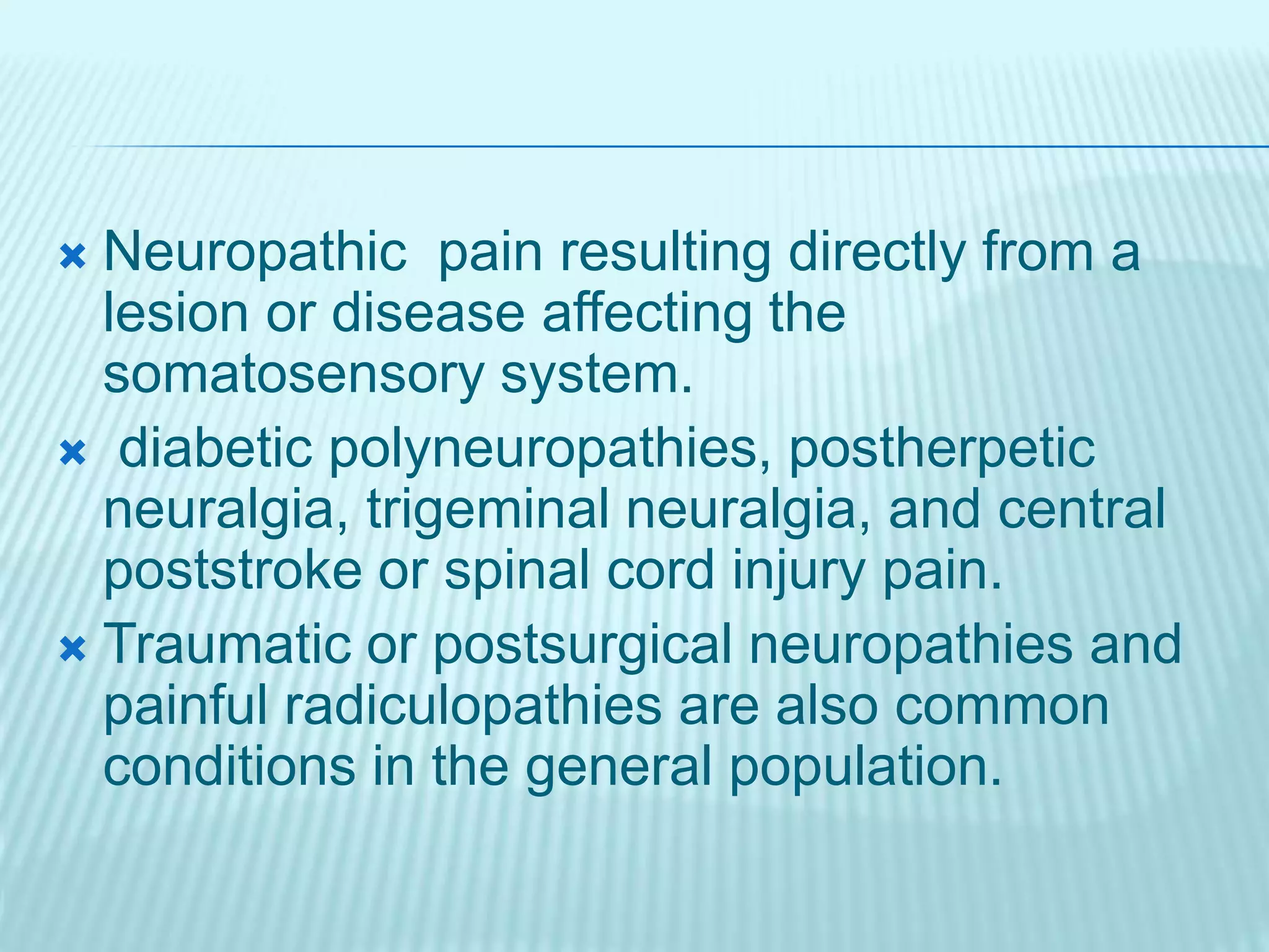 Neuropathic pain | PPTX