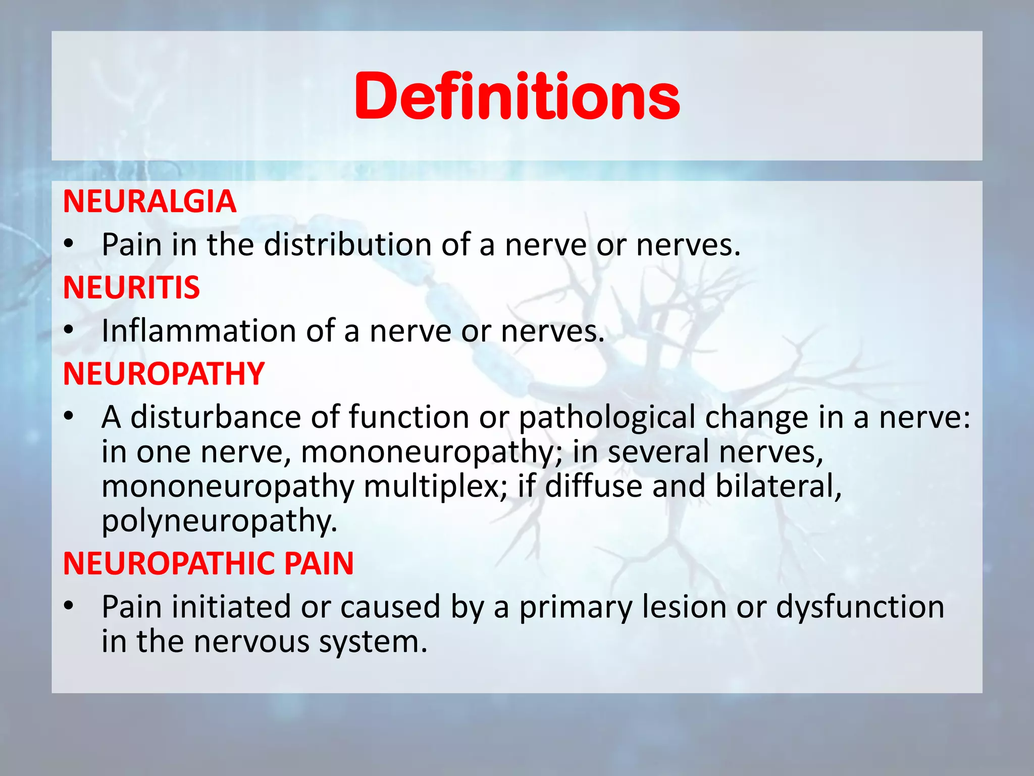 Neuropathic pain | PDF