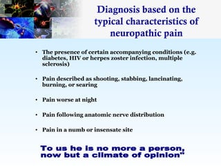 Neuropathic pain strategies to improve clinical outcome | PPT