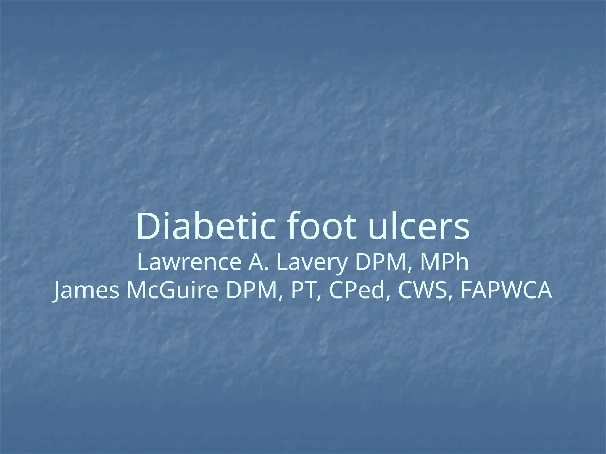 Neuropathic ulcers and diabetic foot ulcer | PPTX