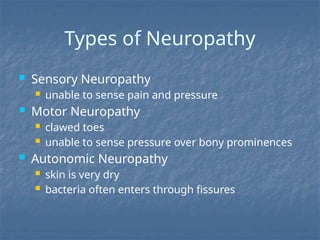 Neuropathic ulcers and diabetic foot ulcer | PPTX