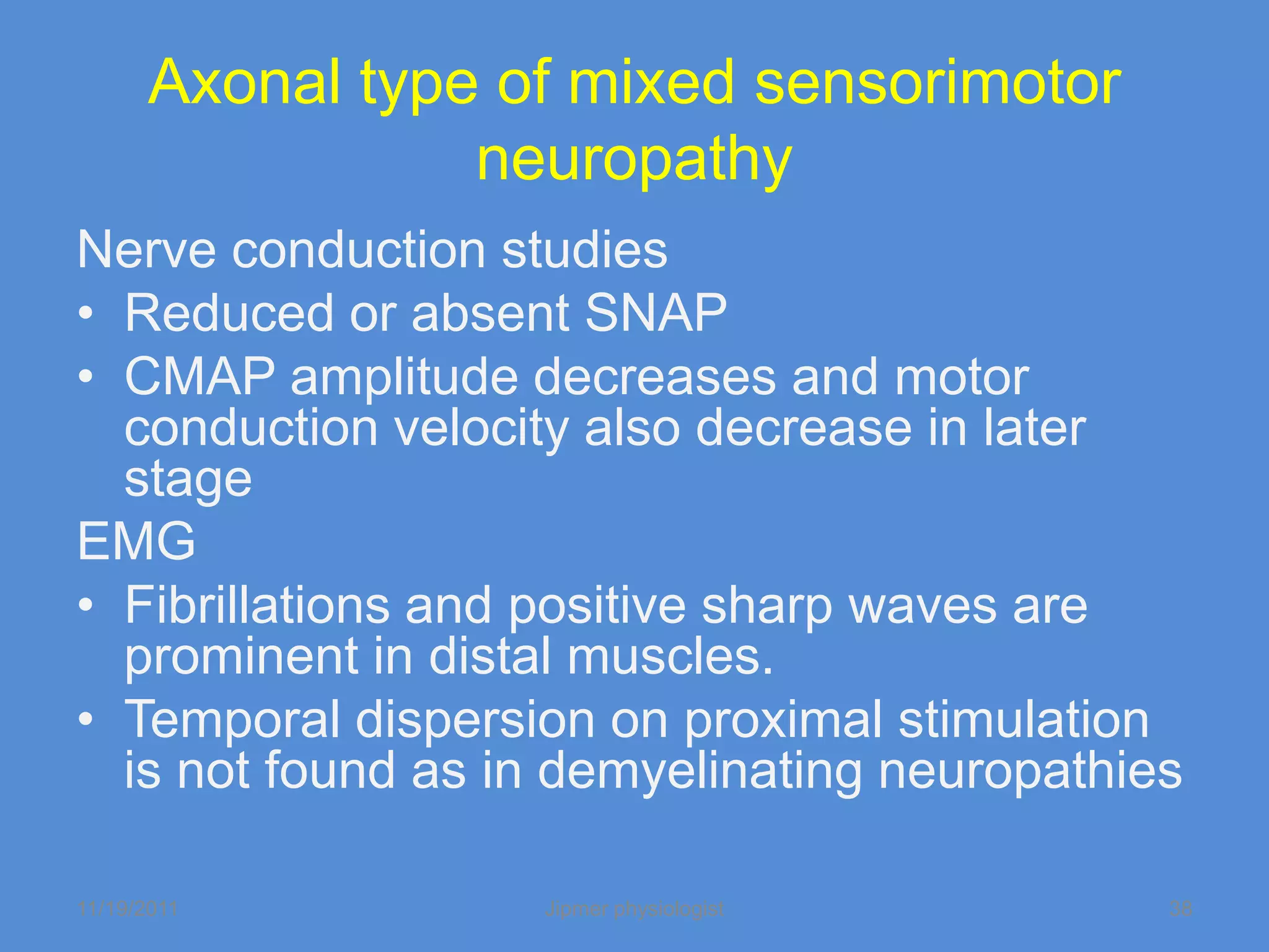 Neuropathies & myopathies - an overview | PPTX