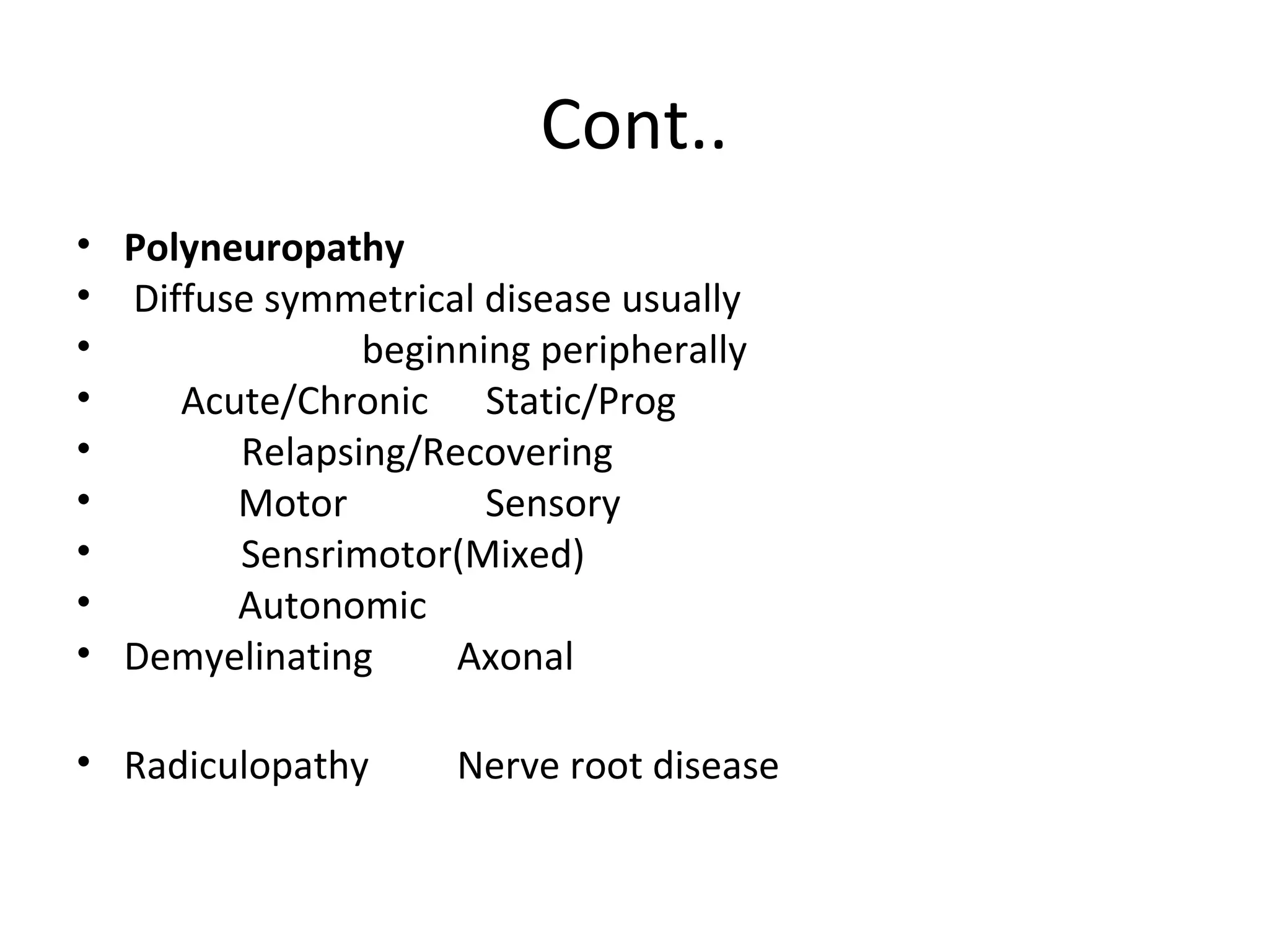 Neuropathy and its classification | PPT