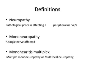 Neuropathy and its classification | PPT