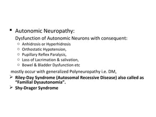 Neuropathy and its classification | PPT