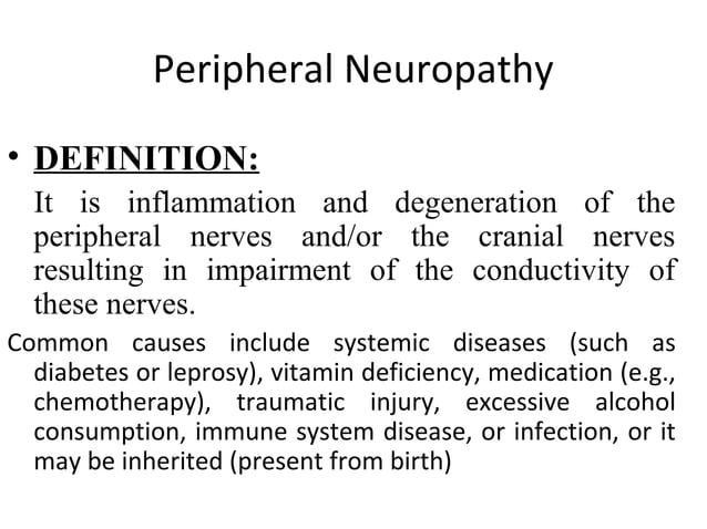 Neuropathy and its classification | PPT | Brain and Nervous System ...