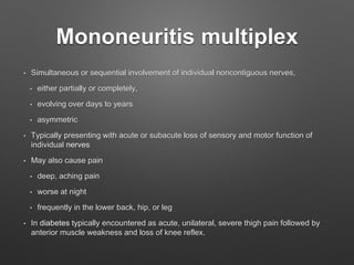 Neuropathies | PPTX | Brain and Nervous System Disorders | Diseases and ...