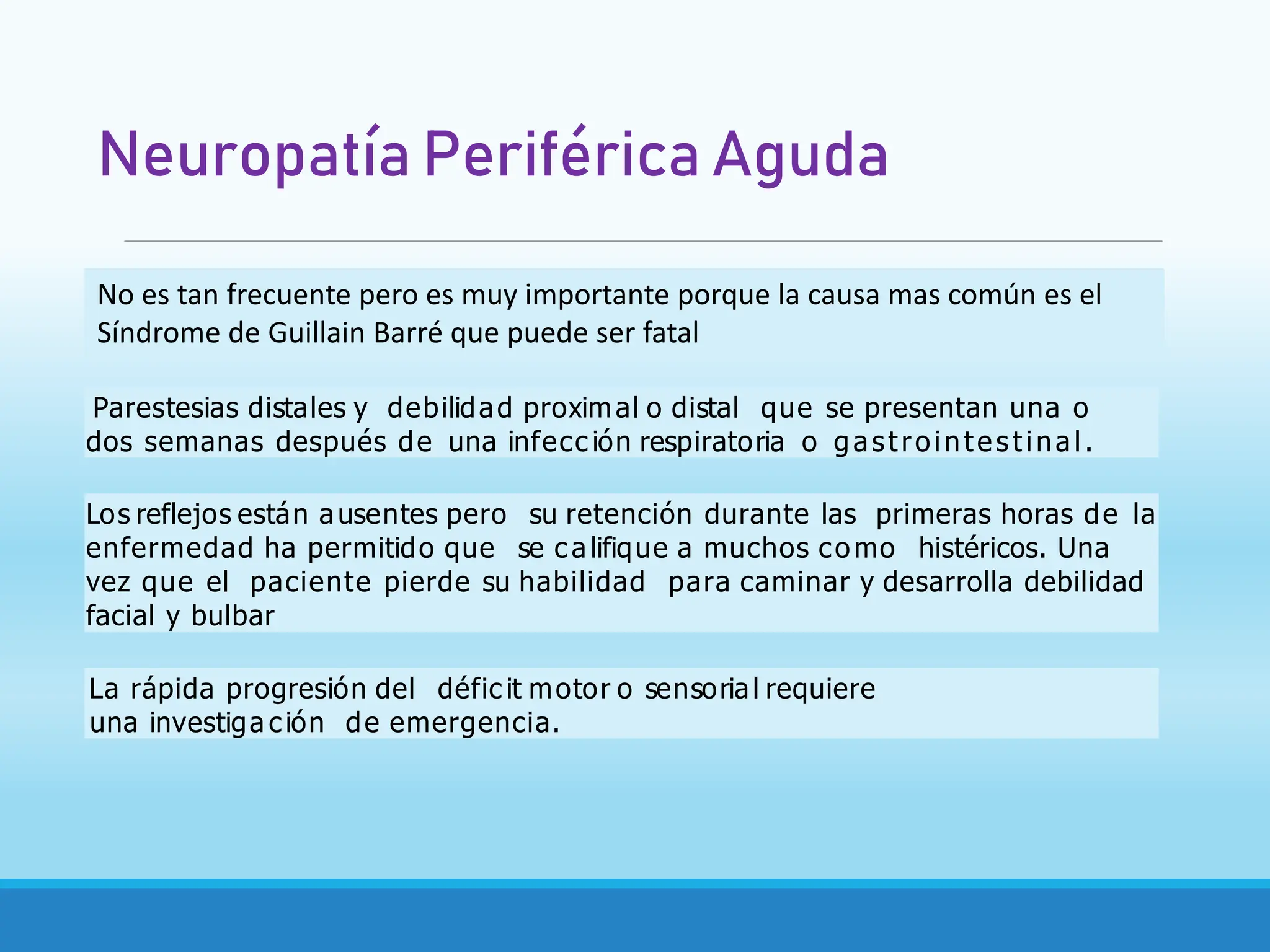 Neuropatias Perifericas, sindrome de Guillain Barre y neuropatia ...