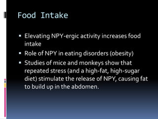Neuropeptide Y | PPTX | Endocrine and Metabolic Diseases | Diseases and ...