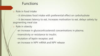 Neuropeptide y | PPTX