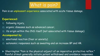 Neurophysiology of pain | PPTX