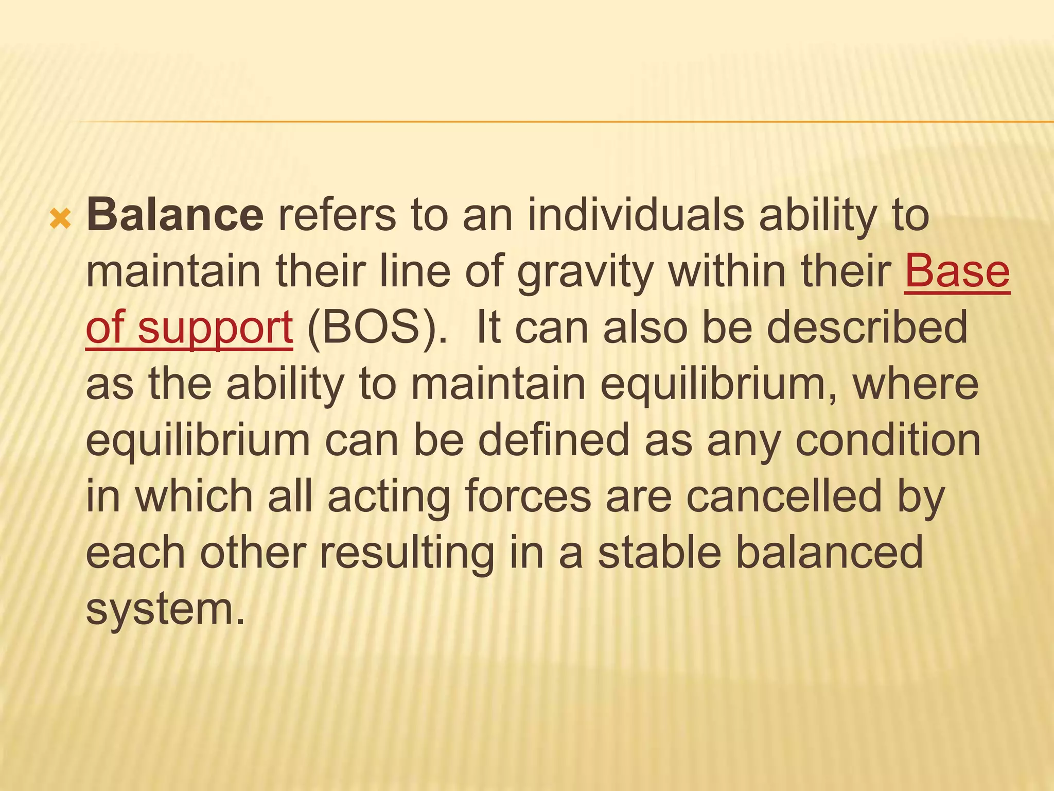 Neurophysiology of balance | PPTX