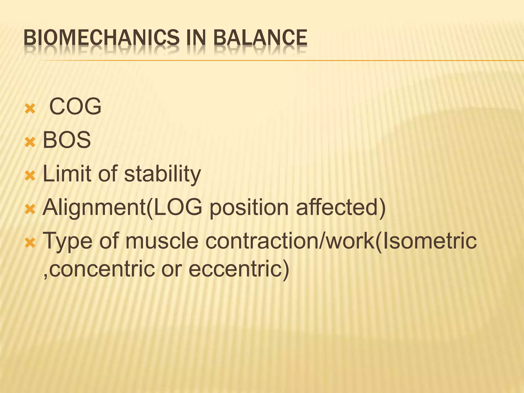 Neurophysiology of balance | PPTX