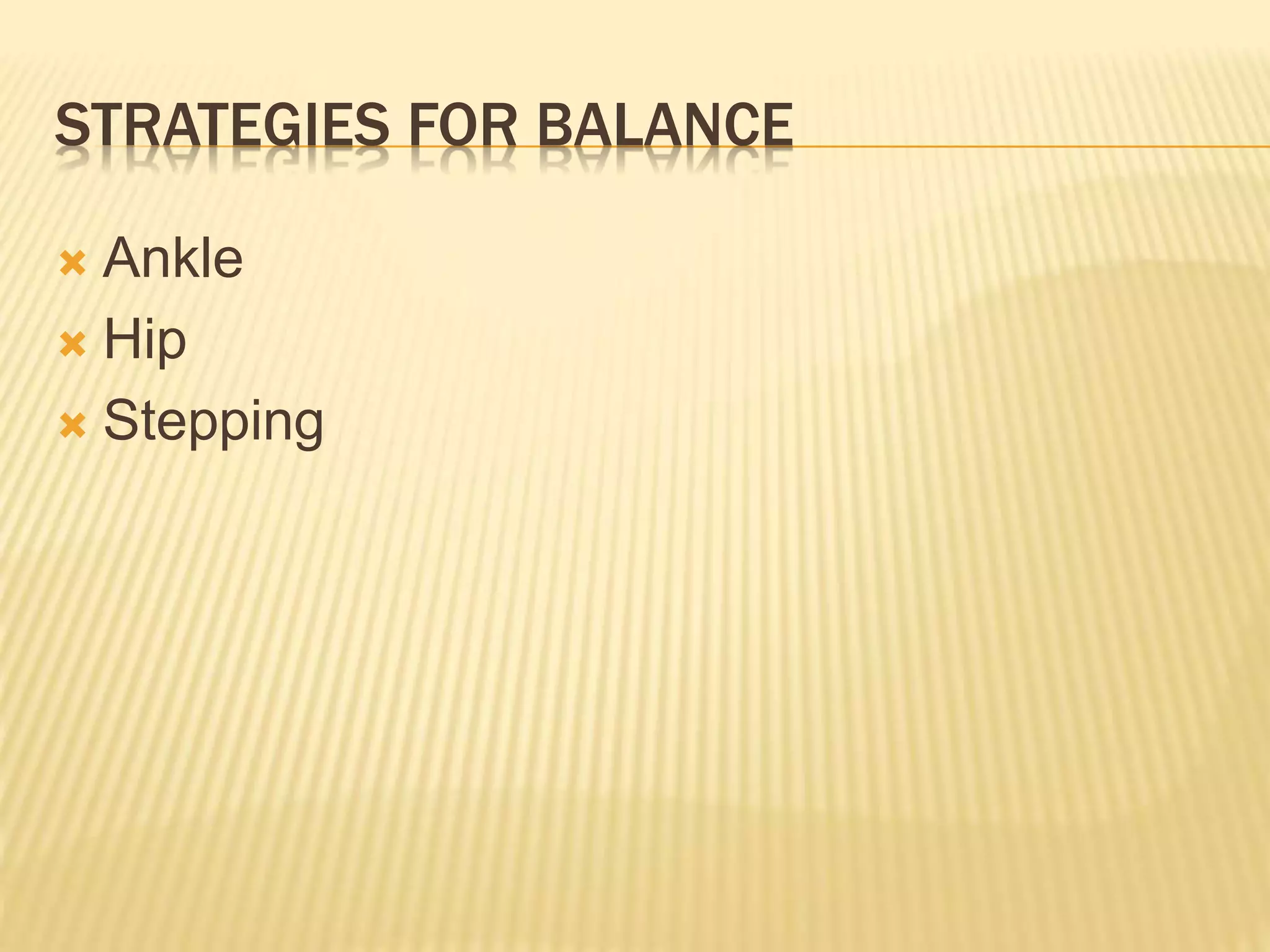 Neurophysiology of balance | PPTX