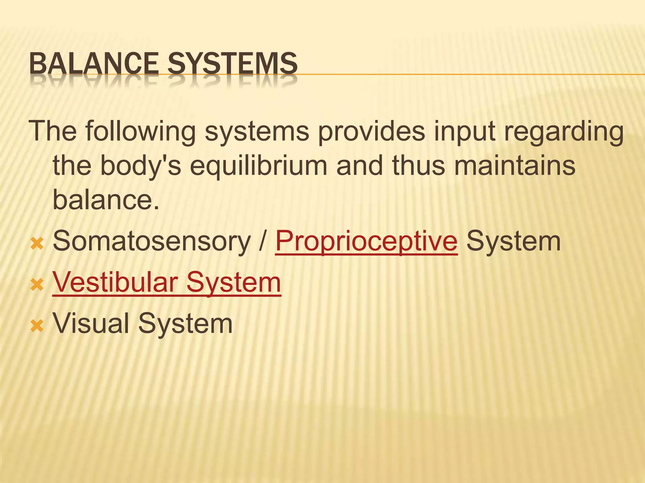 Neurophysiology of balance | PPTX