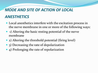 Neurophysiology of LA | PPTX
