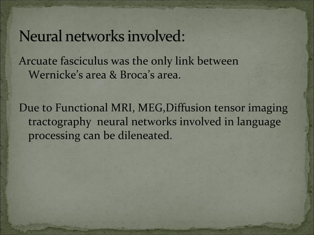 Neurophysiology of language | PPT | Brain and Nervous System Disorders ...