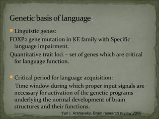 Neurophysiology of language | PPT