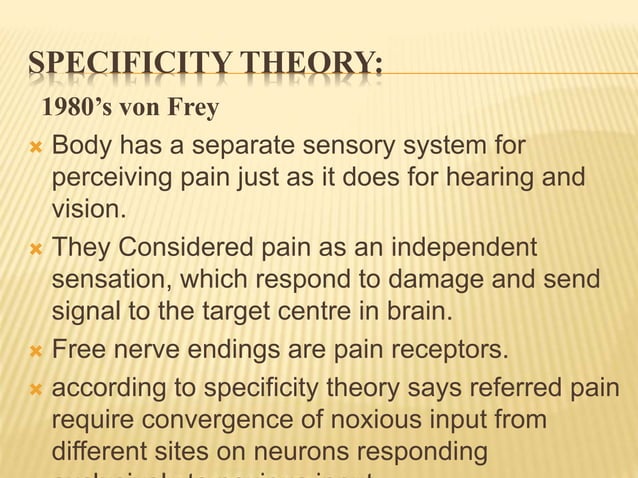 Neurophysiology of pain | PPT