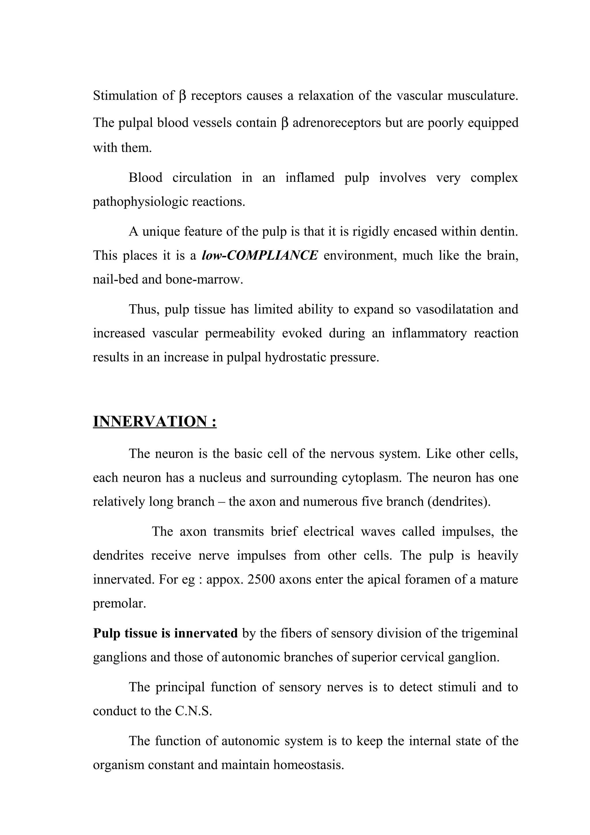 Neurophysiology of pulp | DOC
