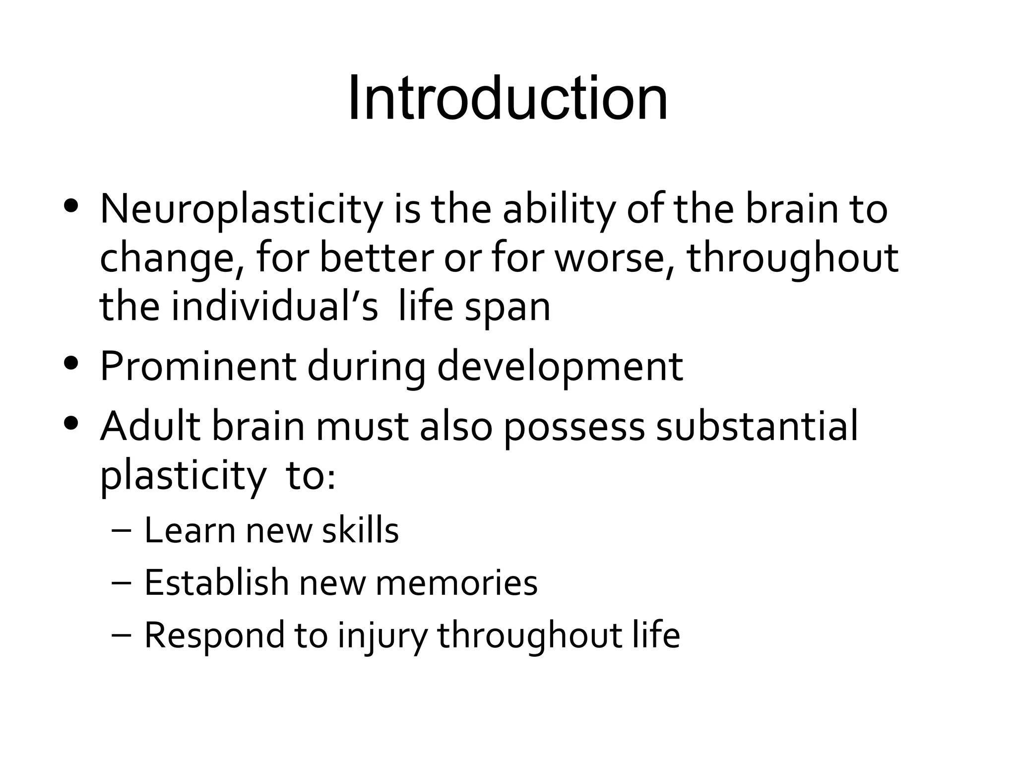 Neuroplasticity | PPT