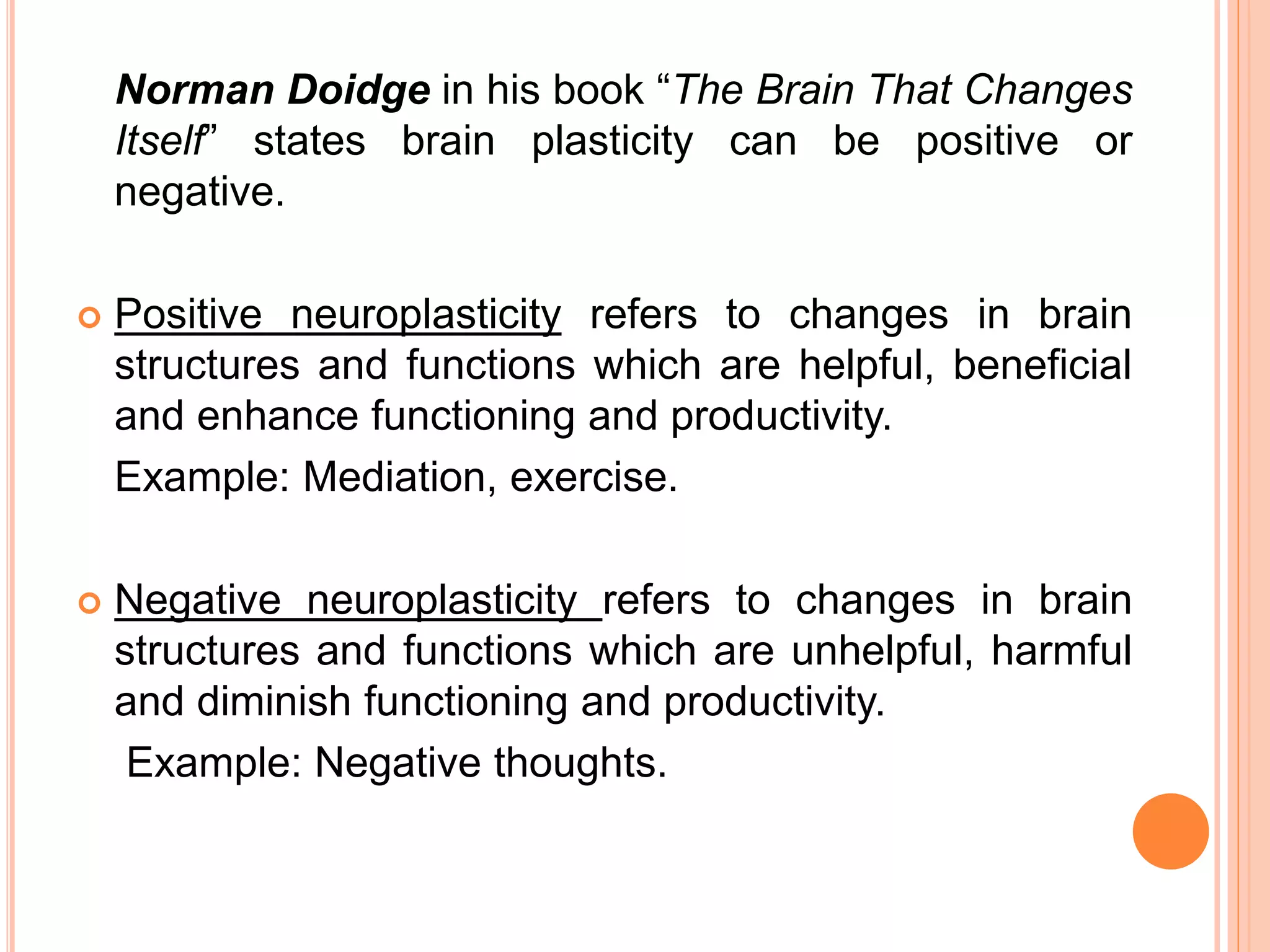 Neuroplasticity | PPTX