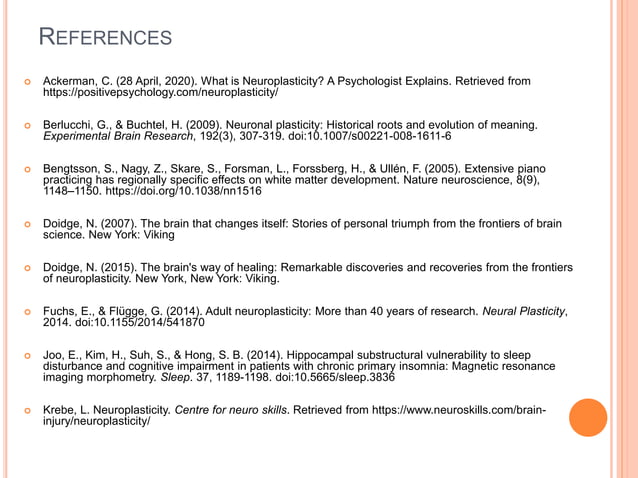 Neuroplasticity | PPTX | Brain and Nervous System Disorders | Diseases ...