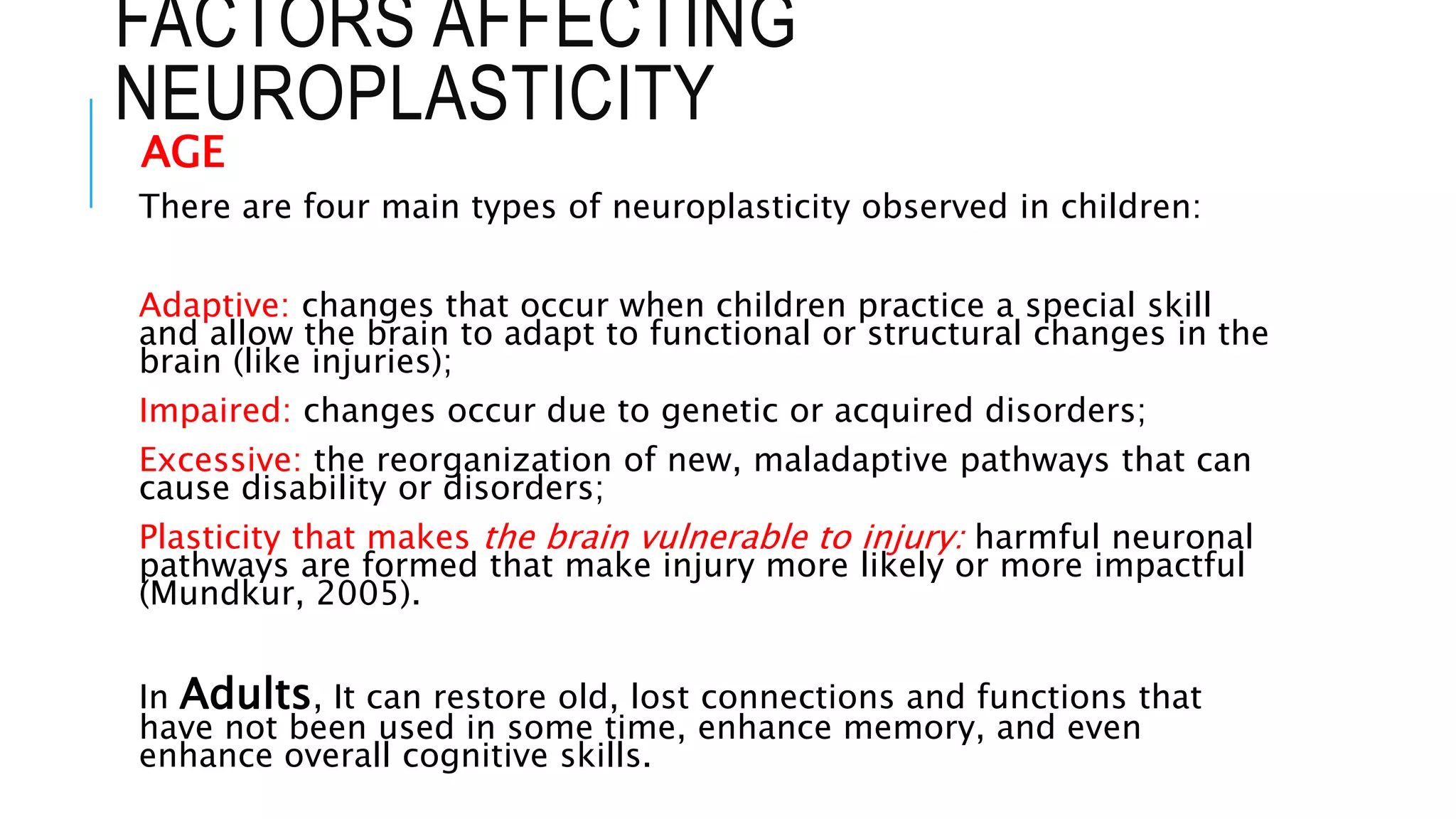 Neuroplasticity | PPTX