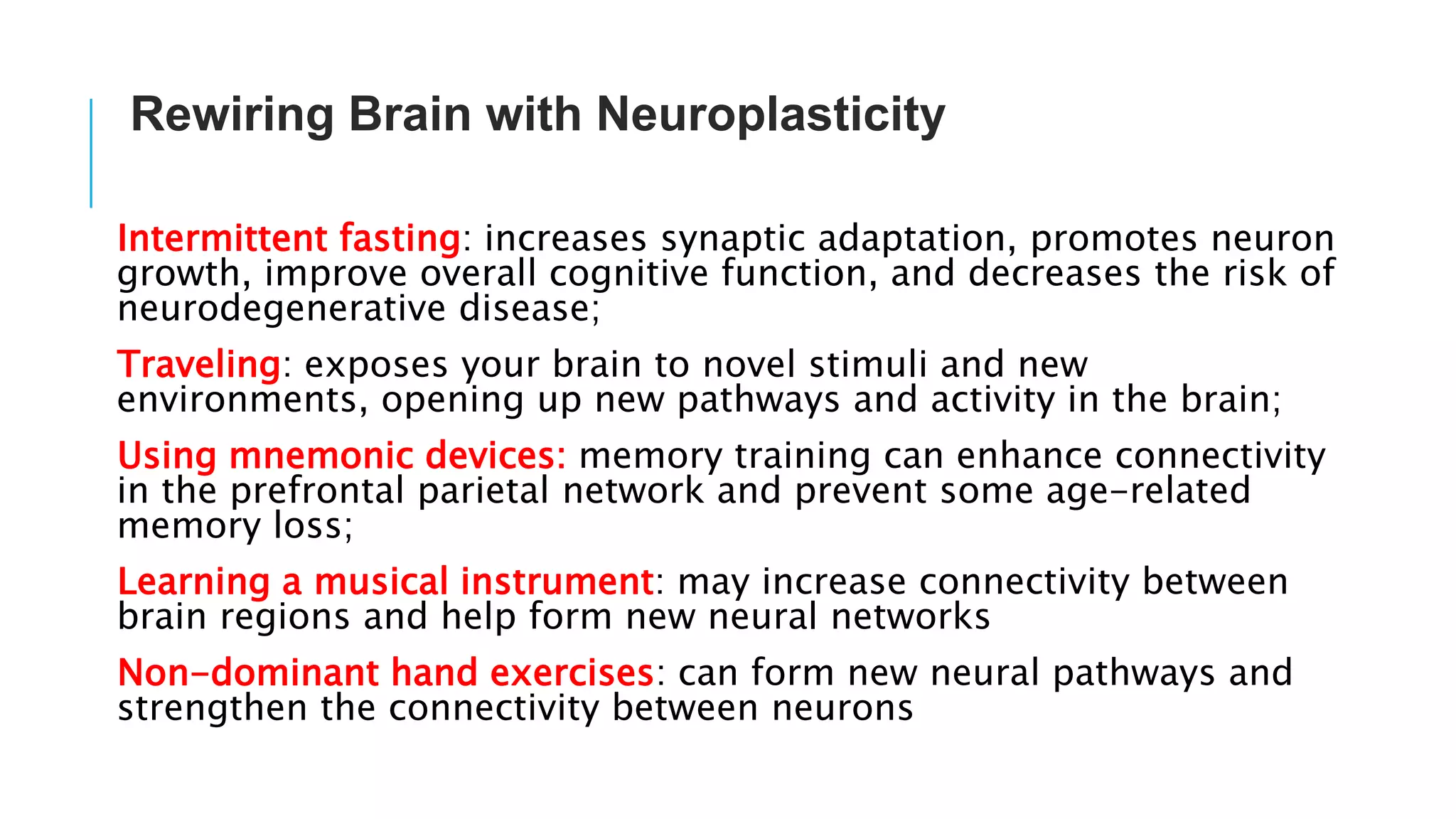 Neuroplasticity | PPTX