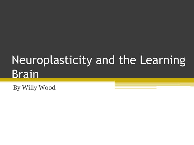Neuroplasticity and the Learning Brain | PPTX