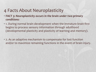 Neuroplasticity Psychology IB | PPTX