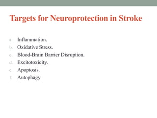 Neuroprotection for stroke | PPTX