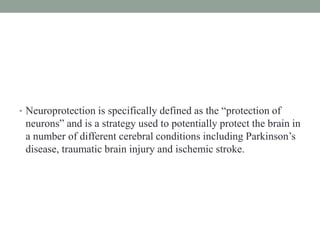 Neuroprotection for stroke | PPTX