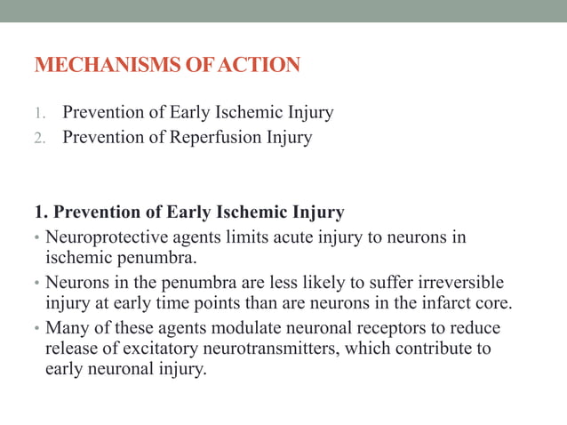 Neuroprotection for stroke | PPTX