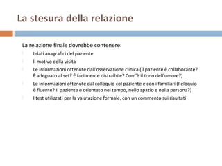 Neuropsicologia lezione valutazione | PPT