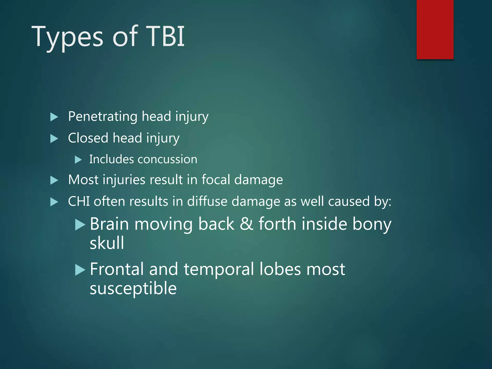Neuropsychological Assessment Following Pediatric TBI | PPTX