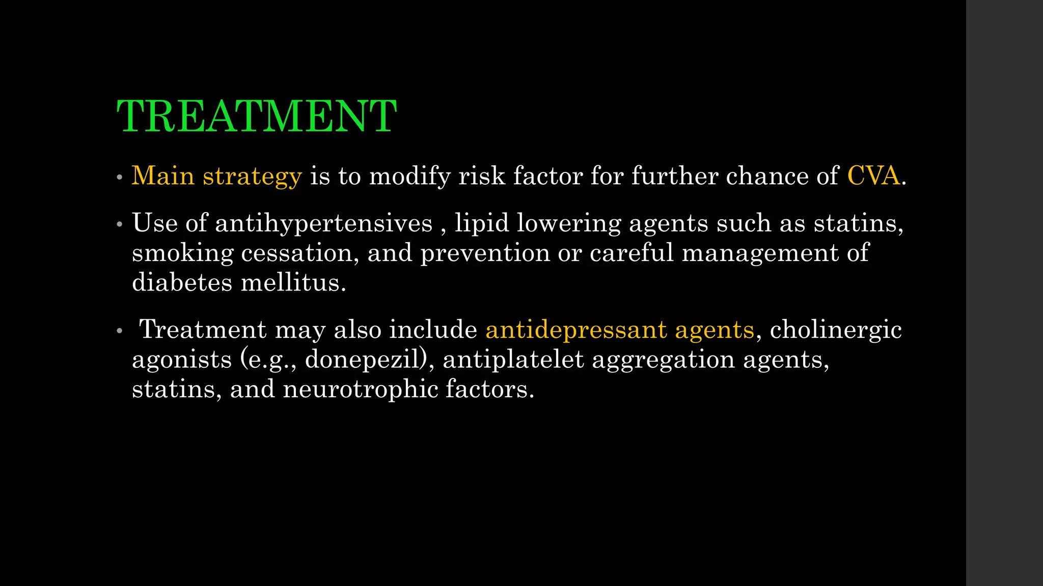 Neuropsychiatric aspects of Cerebrovascular Disorders | PPTX