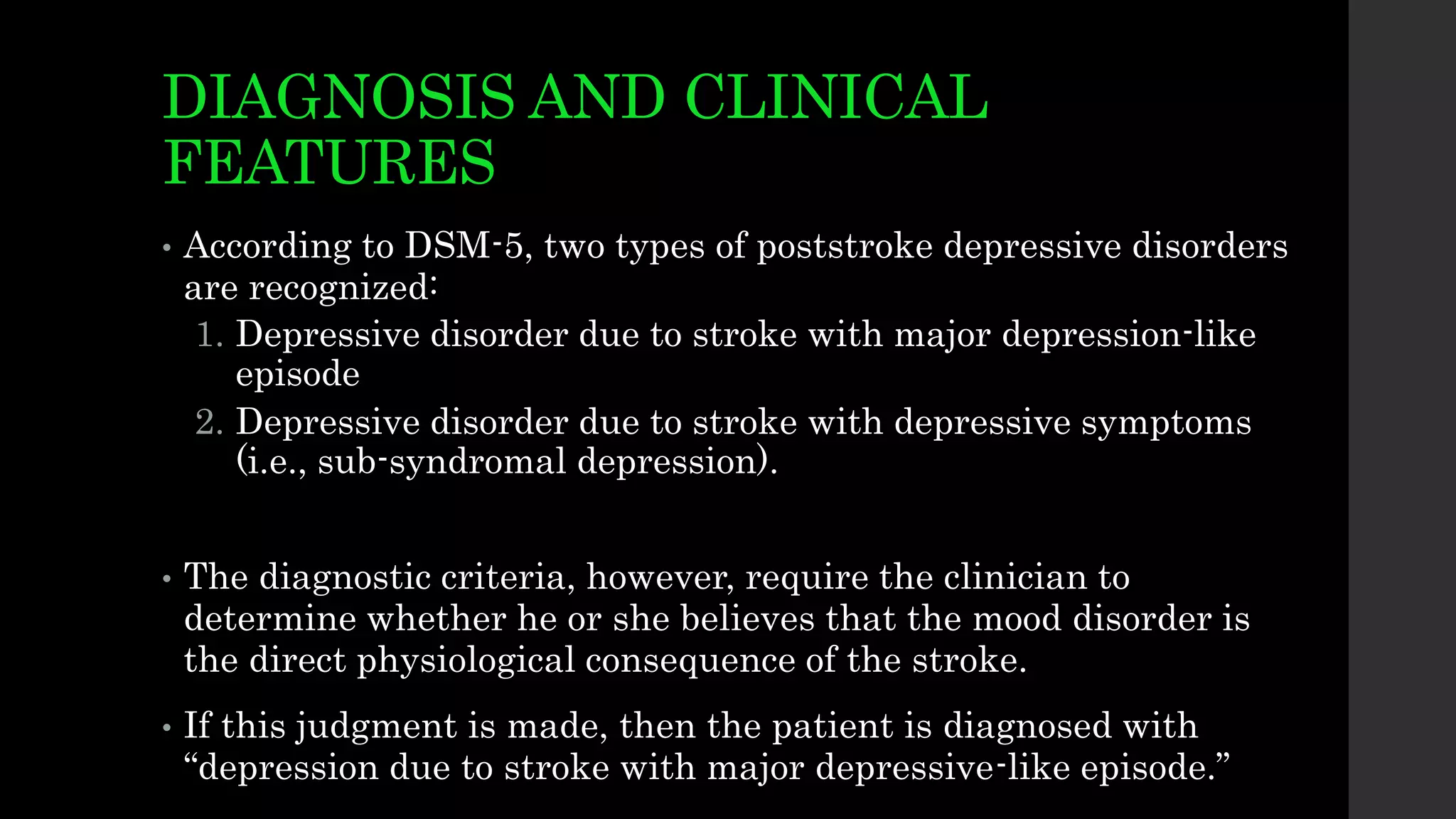 Neuropsychiatric aspects of Cerebrovascular Disorders | PPTX