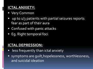 Neuropsychiatric aspects of epilepsy | PPTX
