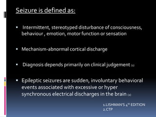 Neuropsychiatric aspects of epilepsy | PPTX