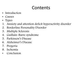 Neuropsychiatric disorders | PPTX