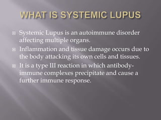 Neuropsychiatric manifestations of systematic lupus | PPTX